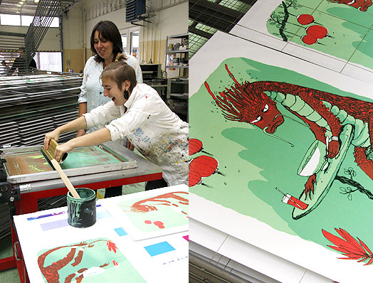 Serigrafie poosmé / Fler MAG